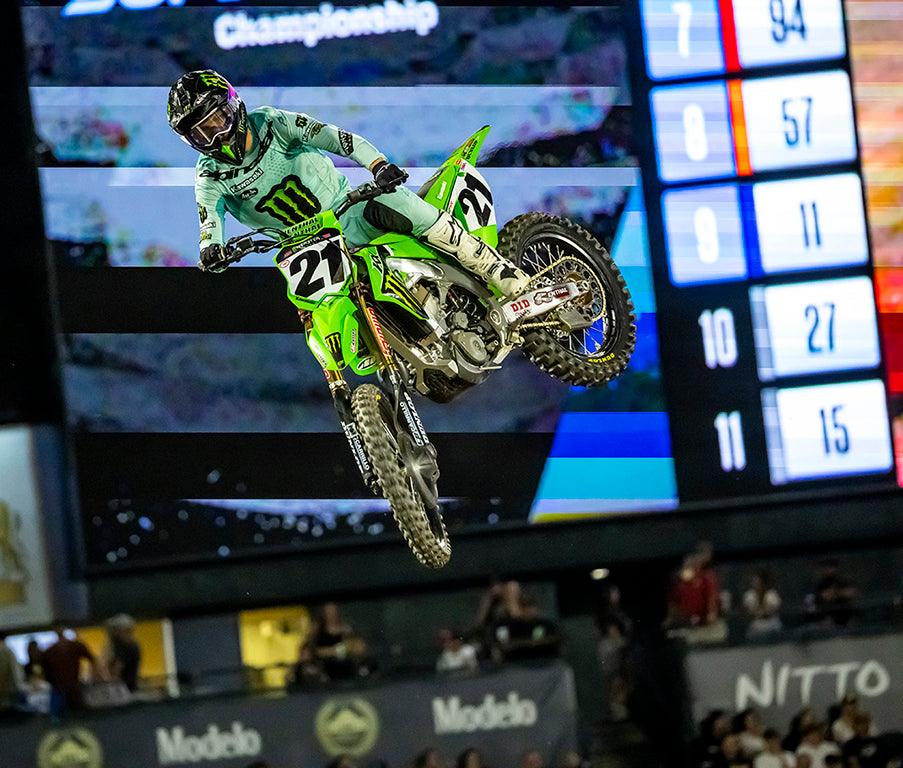 JASON ANDERSON HEADS ALPINESTARS 450SX PODIUM LOCK-OUT AT ANAHEIM 3, C ...