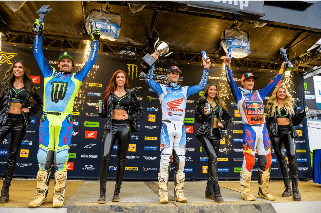 ALPINESTARS TOP SEVEN LOCK-OUT AS HIGH-FLYING JETT LAWRENCE WINS 450SX