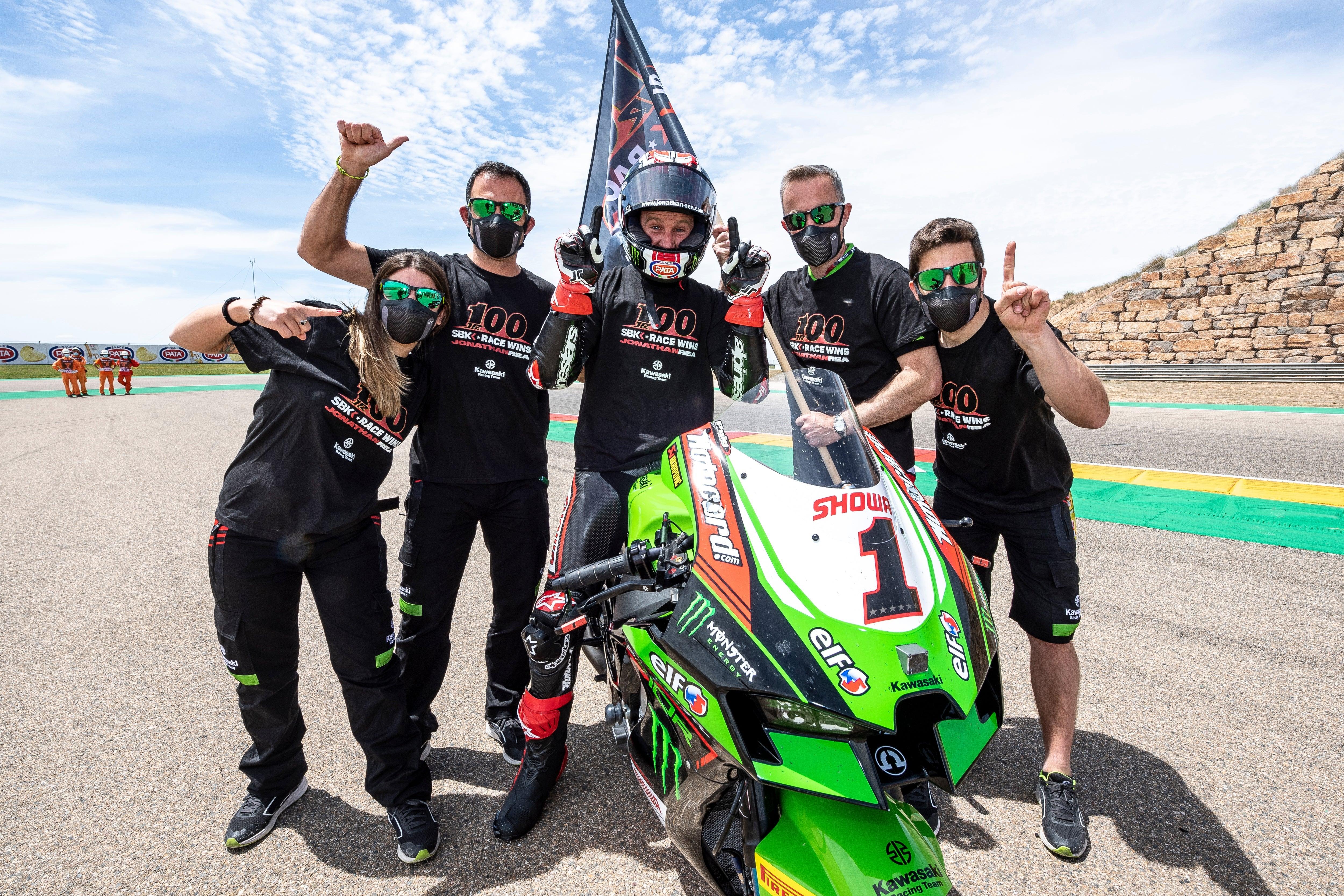 RECORD-BREAKING JONATHAN REA DOMINATES WSBK RACE ONE IN ARAGON, SPAIN,