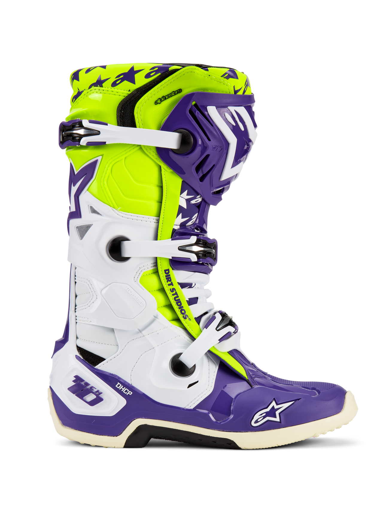 Tech 10 Dirt Studios® LE - White MX Boots | Alpinestars®