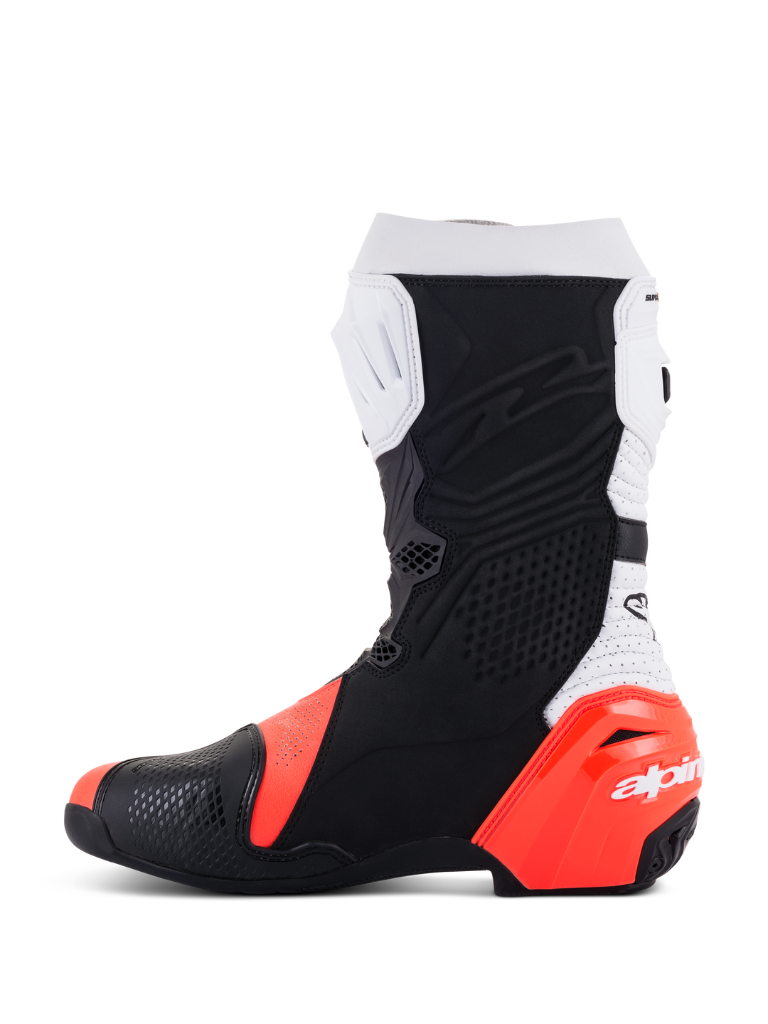 Supertech R Vented - Black Motorcycle Boots | Alpinestars®