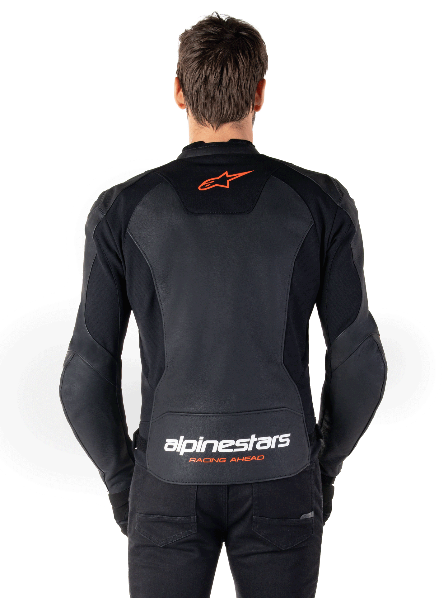 Faster V3 Leather Jacket - BLACK RACING/SPORT Jackets | Alpinestars