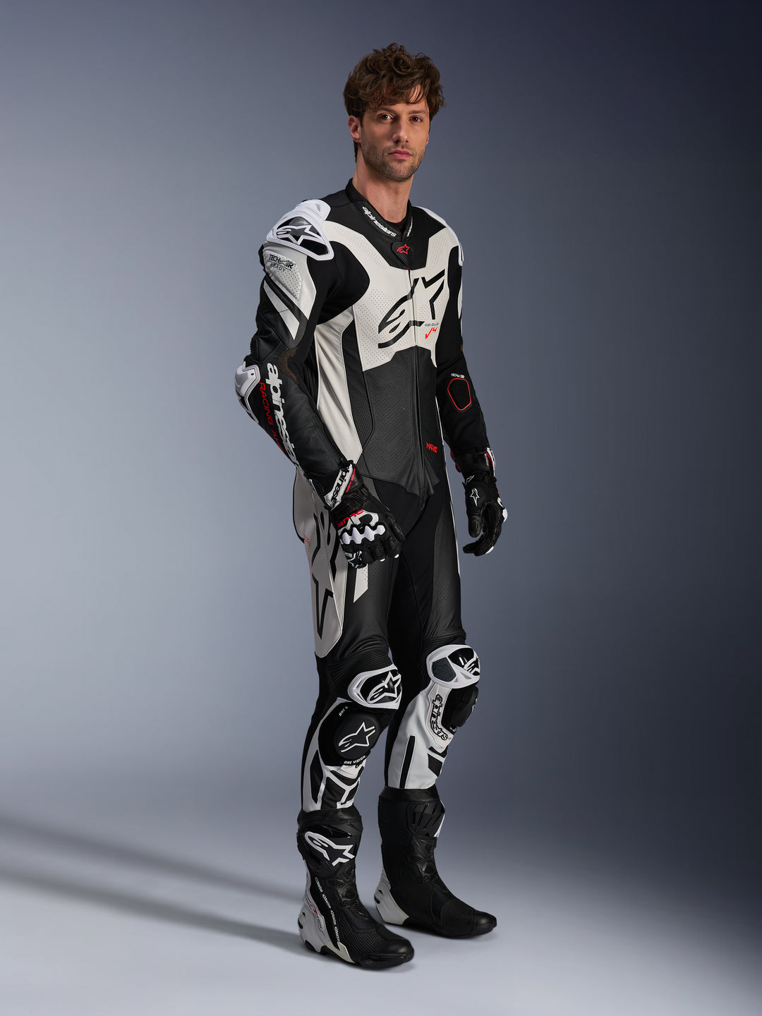 GP Plus V4 Sprint - Black Motorcycle Suit | Alpinestars®