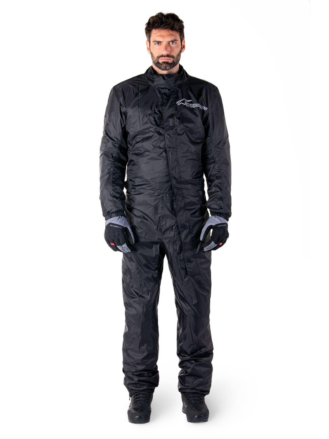 Hurricane Rain V2 - Black Motorcycle Suit | Alpinestars®