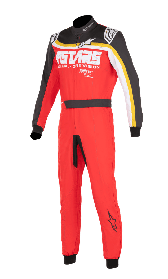 Youth KMX-9 V3 Suit Graphic 5 Suit - RED KARTING Suits | Alpinestars