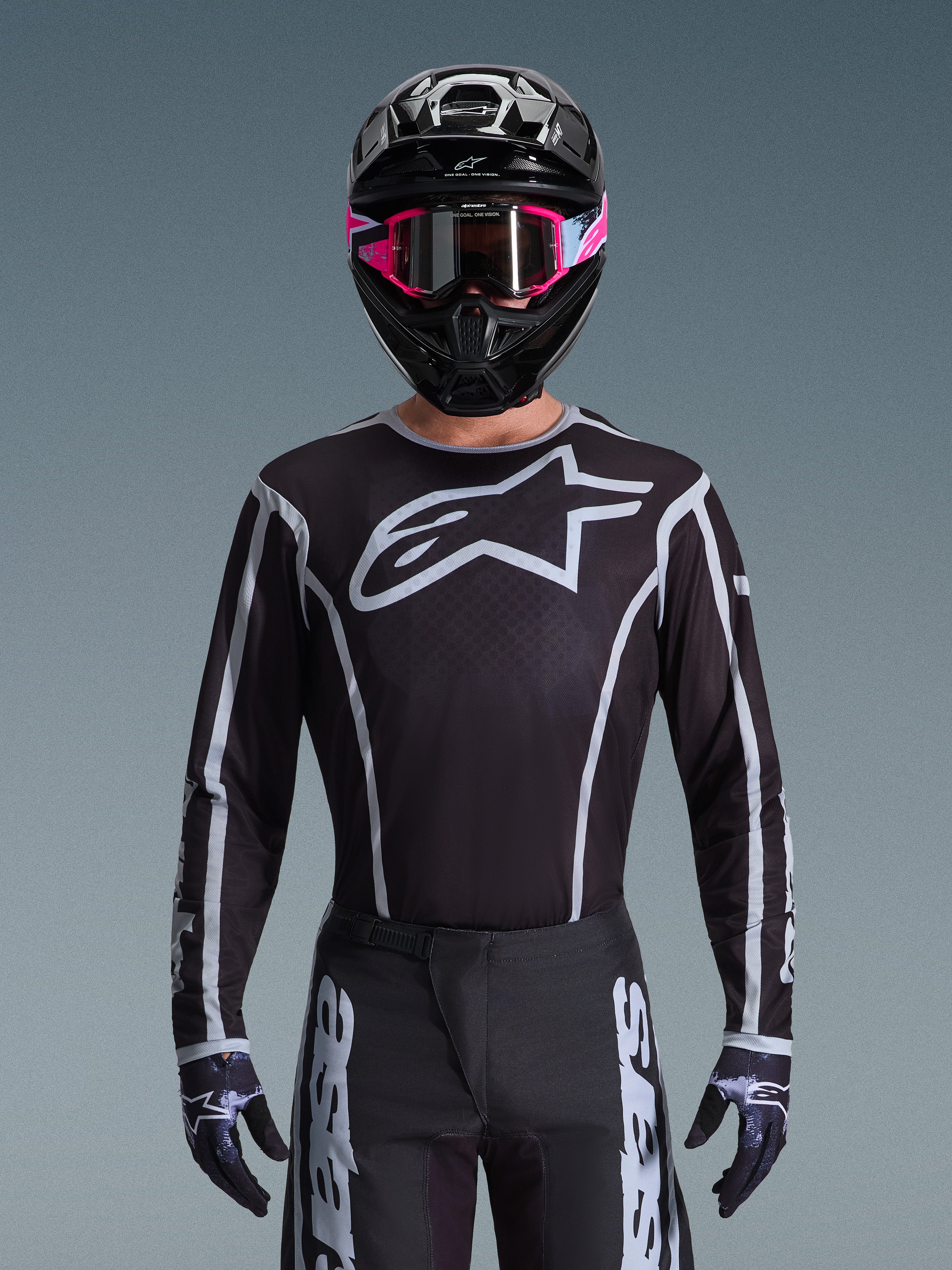 2026 Fluid Apex - Black MX Jersey | Alpinestars®