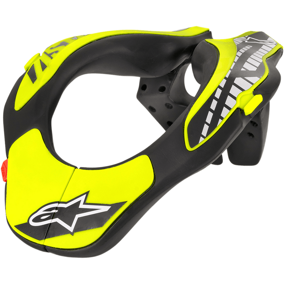 Youth Neck Support - Black Yellow MX Neck Protector | Alpinestars®