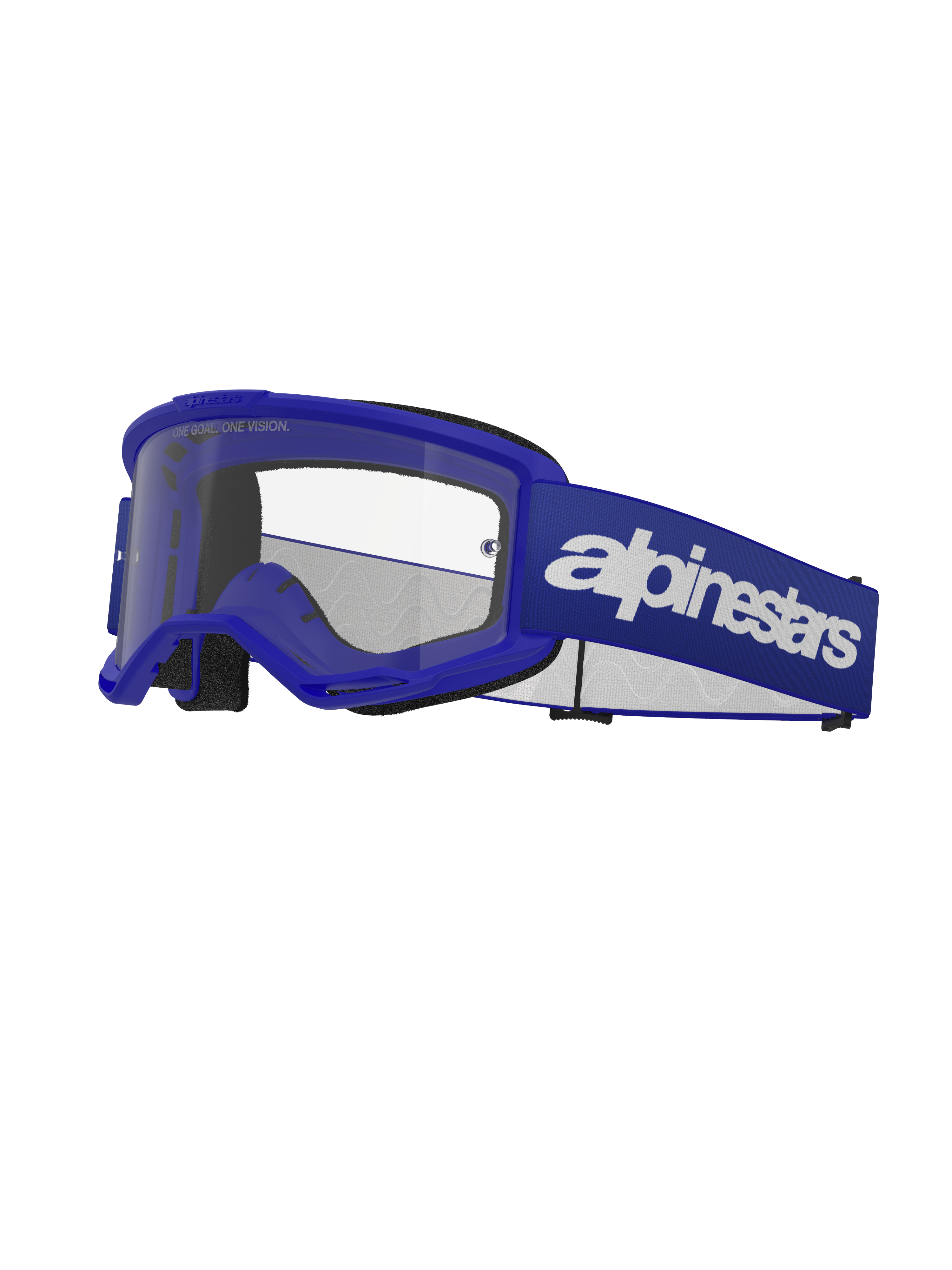 Vision 3 Wordmark - Blue MX Goggles | Alpinestars®
