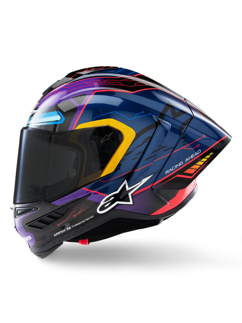 Supertech R10 Martinator LE - Blue Motorcycle Helmet | Alpinestars®