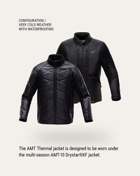 AMT Thermal Liner - BLACK ADVENTURE Textile Jackets | Alpinestars