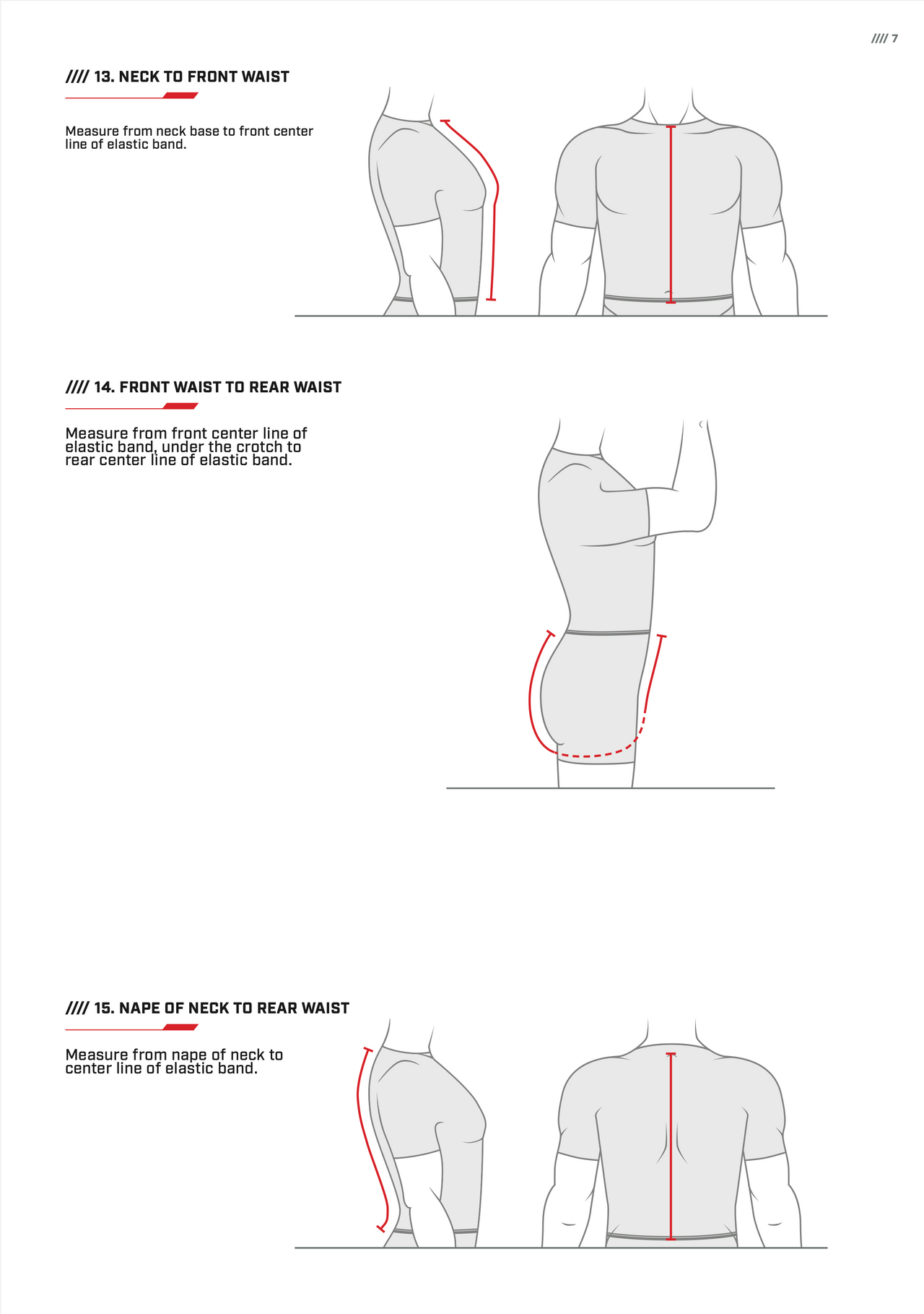 Tech Vision Made To Measure Size Guide